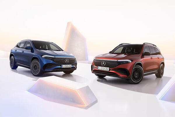 賓士 EQA、EQB 新年式車型細節曝光：可用電量更大續航力升級，還有額外新配備::DDCAR 電動車