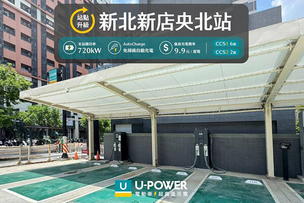站點加槍升級！U-POWER 新店央北站車位更多、充電功率衝上 720kW::DDCAR 電動車