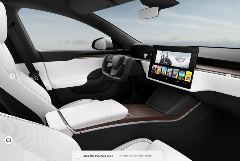 Model S Plaid 在美新增內裝選項，碳纖維或木質飾板免費二選一::DDCAR 電動車