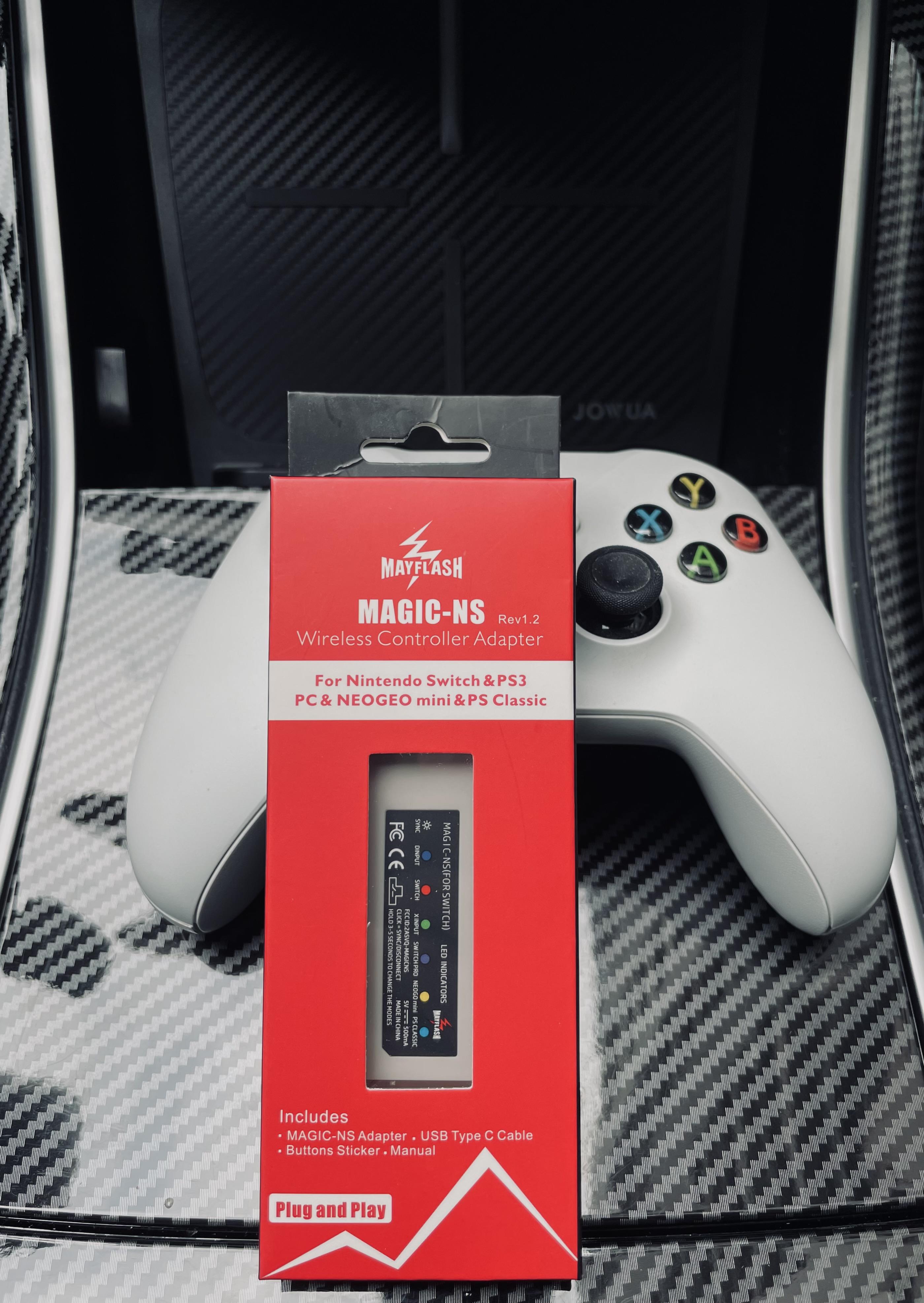 [開箱] Model 3 使用無線手把玩遊戲：Mayflash Magic-NS 藍牙連接器::DDCAR 電動車