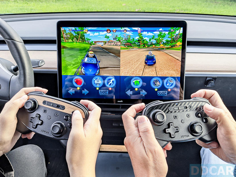 特斯拉車主玩 Game 就用它！Jowua 多連結無線搖桿，四合一通吃安卓 / iOS、Switch 遊戲機！::DDCAR 電動車
