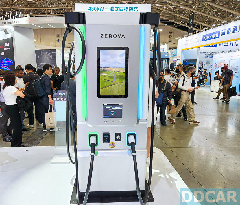 全球首款 480kW 單體式四槍 DC 快充樁：馳諾瓦科技領跑電動車超高功率充電，最快年底量產::DDCAR 電動車