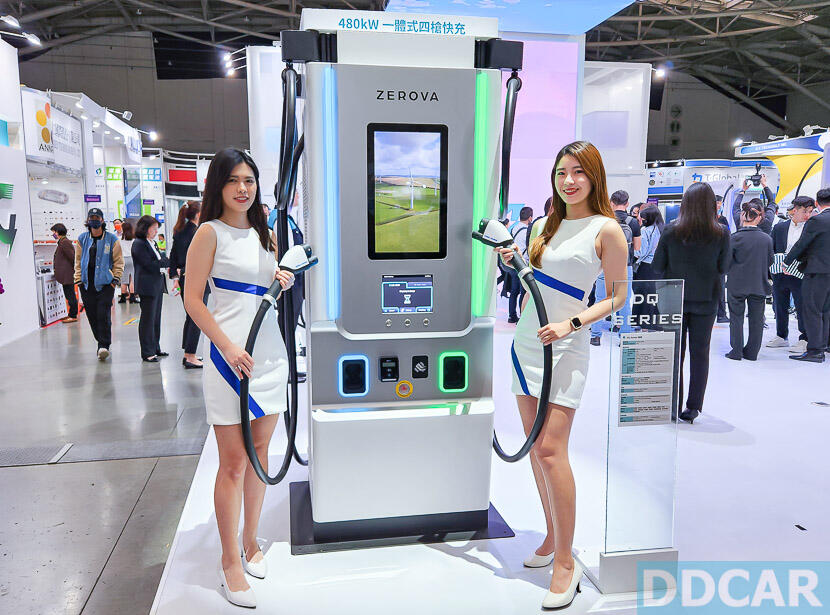 全球首款 480kW 單體式四槍 DC 快充樁：馳諾瓦科技領跑電動車超高功率充電，最快年底量產::DDCAR 電動車