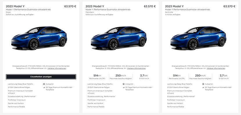 德製特斯拉 Model Y 車色選擇再+1，深藍色塗裝現貨車已在歐洲率先上架::DDCAR 電動車