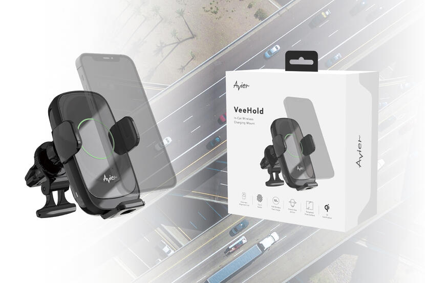 絕佳車載無線充電體驗：Avier VeeHold 主動式線圈對位車用充電支架::DDCAR 電動車