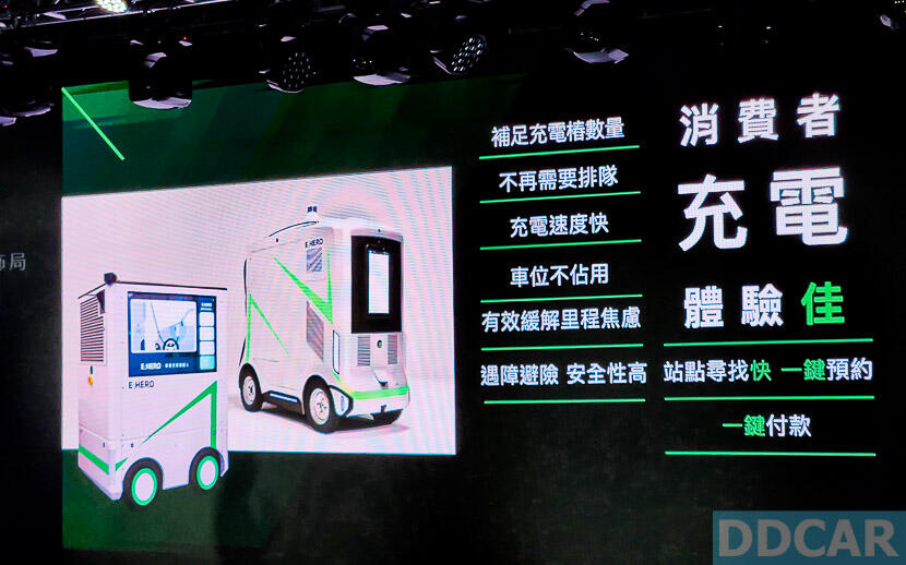打破充電車位限制、用手機 App 就可召喚，全達 E-HERO 充電機器人讓充電樁自己來找你::DDCAR 電動車