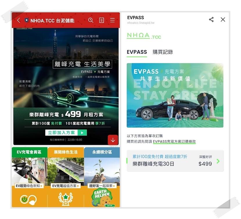 NHOA.TCC 最超值 EVPASS 回歸！499 元離峰優惠 100 度，再享 101 度起充電統統打七折::DDCAR 電動車