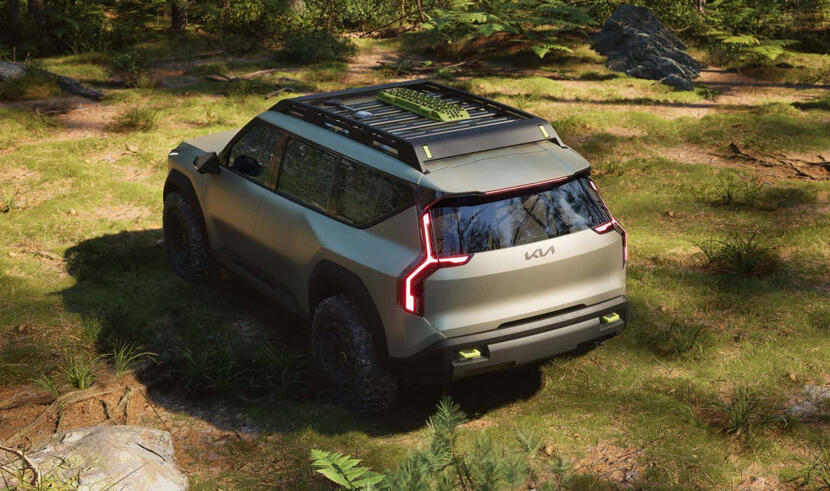 七座純電休旅增添硬派戶外風格，Kia EV9 Adventure 越野概念車亮相::DDCAR 電動車