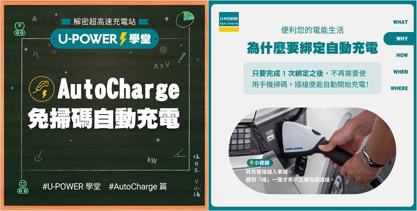 免掃碼自動充電超好用，U-POWER 學堂：AutoCharge 篇現正開課！::DDCAR 電動車