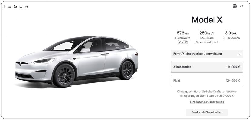 台灣沒變動但特斯拉 Model S、X 的歐美售價大漲，最高漲幅竟超過八十萬元！::DDCAR 電動車